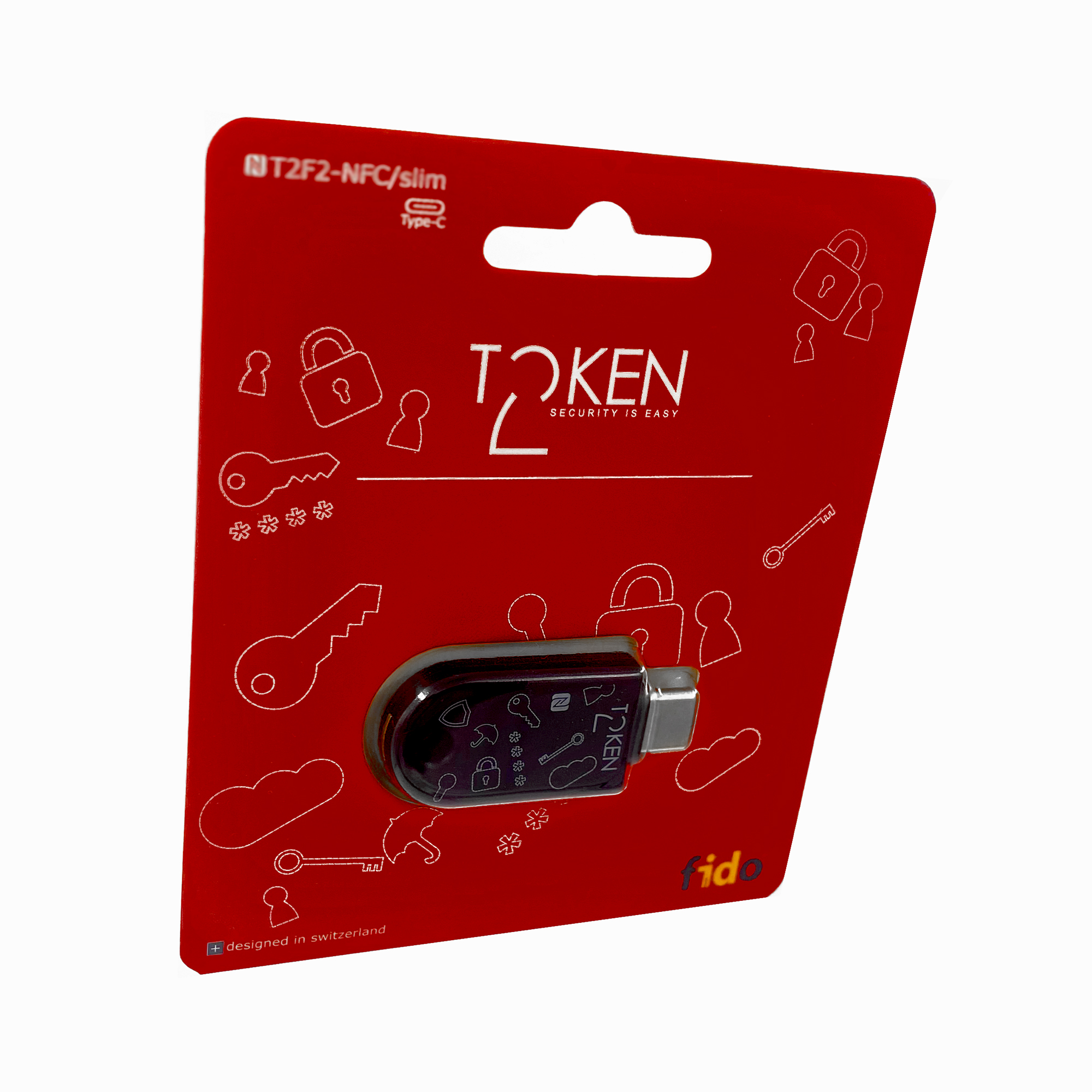 Token2 Token2 T2f2 Nfc Slim Typec Fido2 U2f And Totp Security Key Token2 Mfa Products And