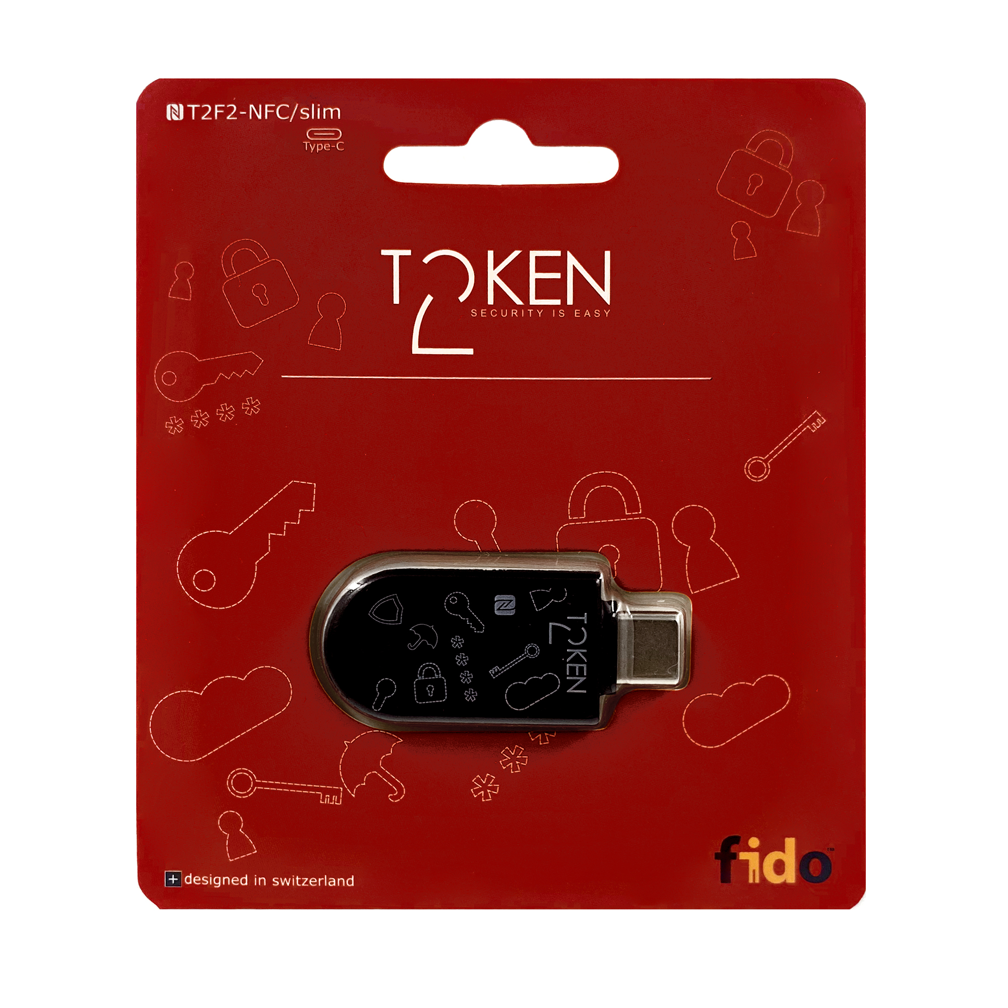 Token2 Token2 T2f2 Nfc Slim Typec Fido2 U2f And Totp Security Key Token2 Mfa Products And