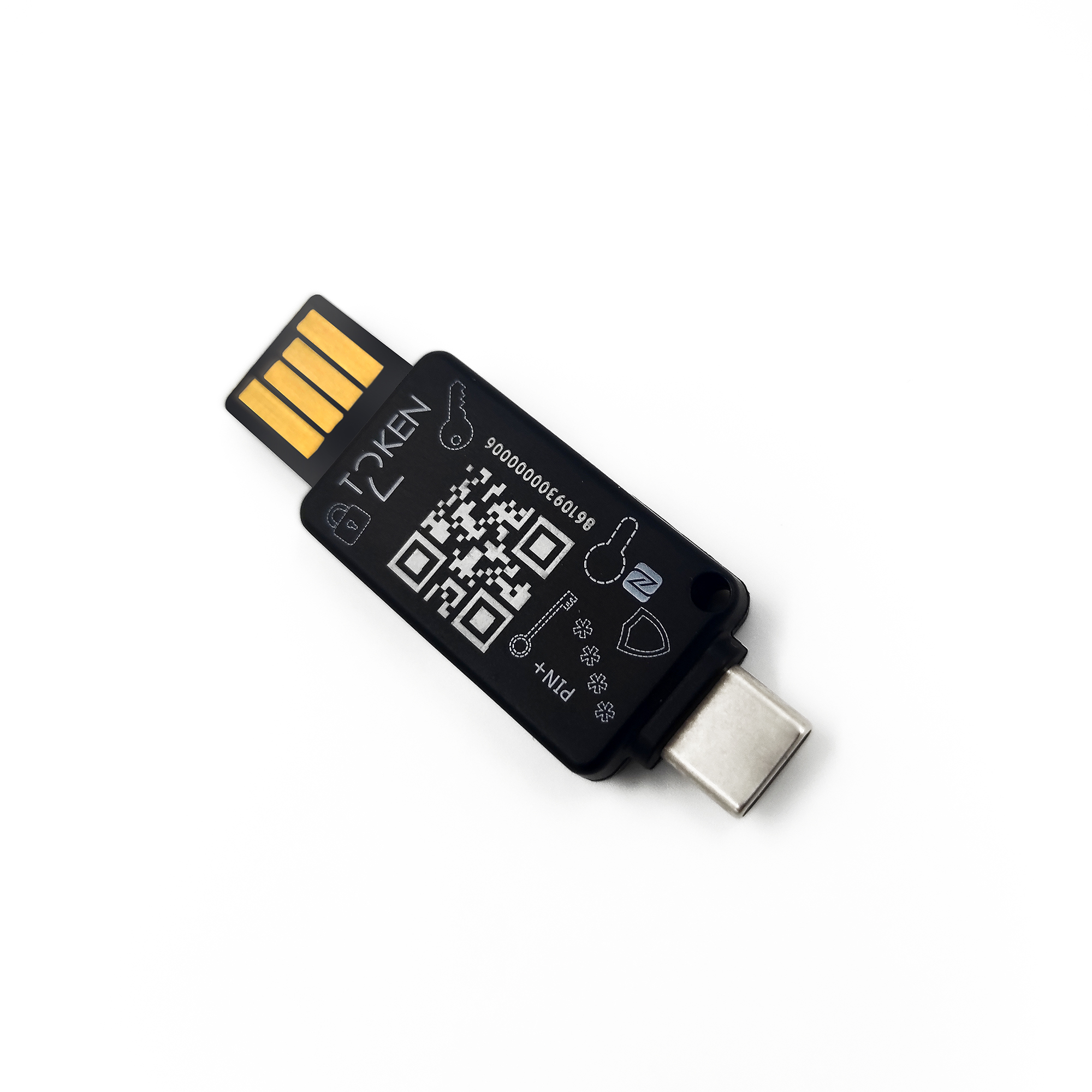 Token2 | Token2 T2F2-PIN+/Dual FIDO2, U2F and TOTP Dual-Port NFC ...